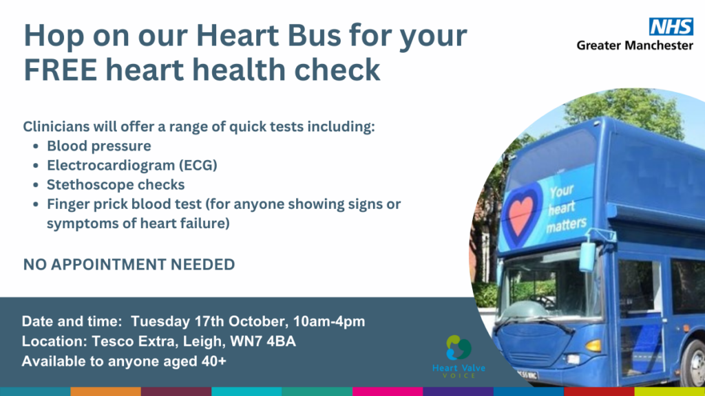 Hop on our Heart Bus for your FREE heart health check – Grasmere Surgery
